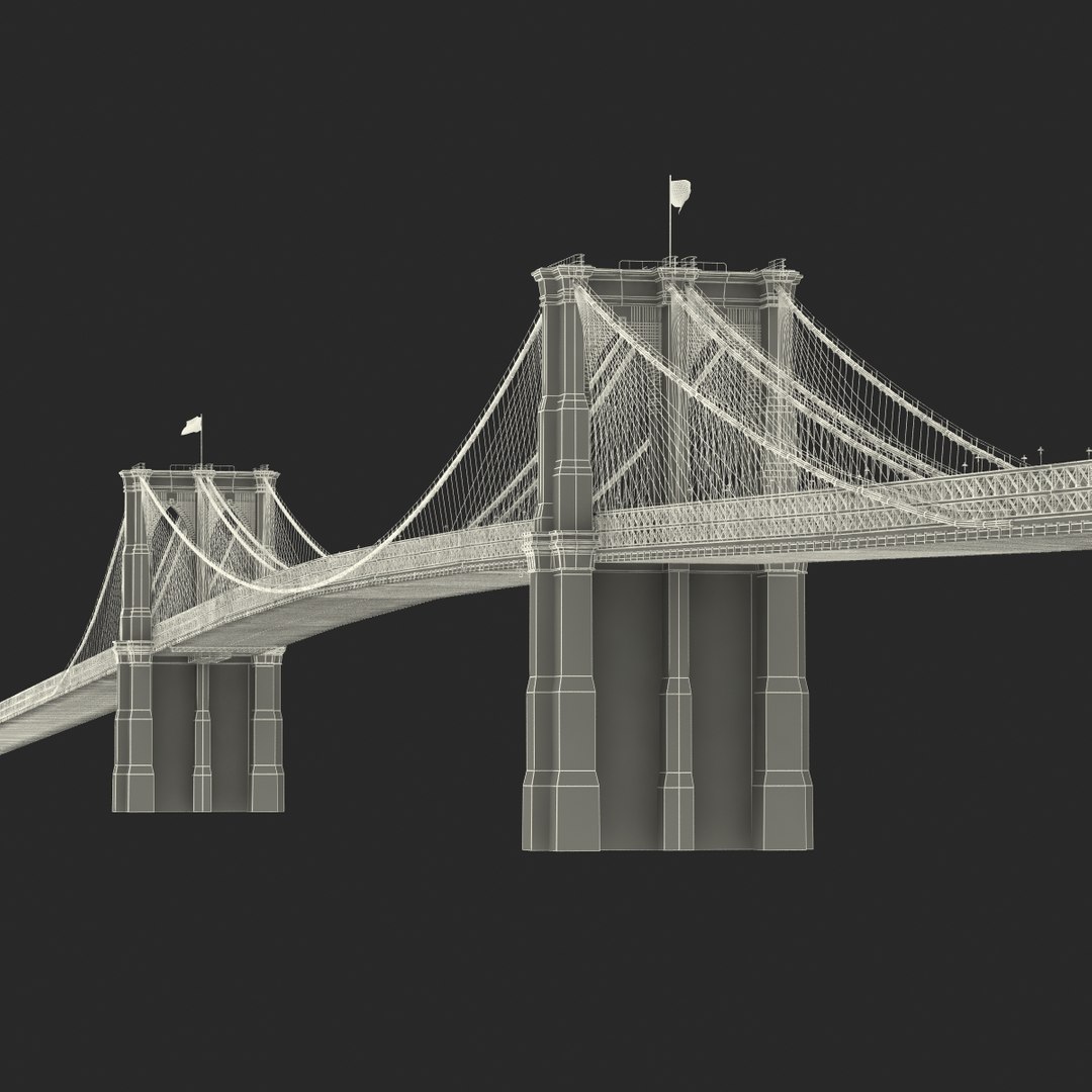3D brooklyn bridge - TurboSquid 1000563