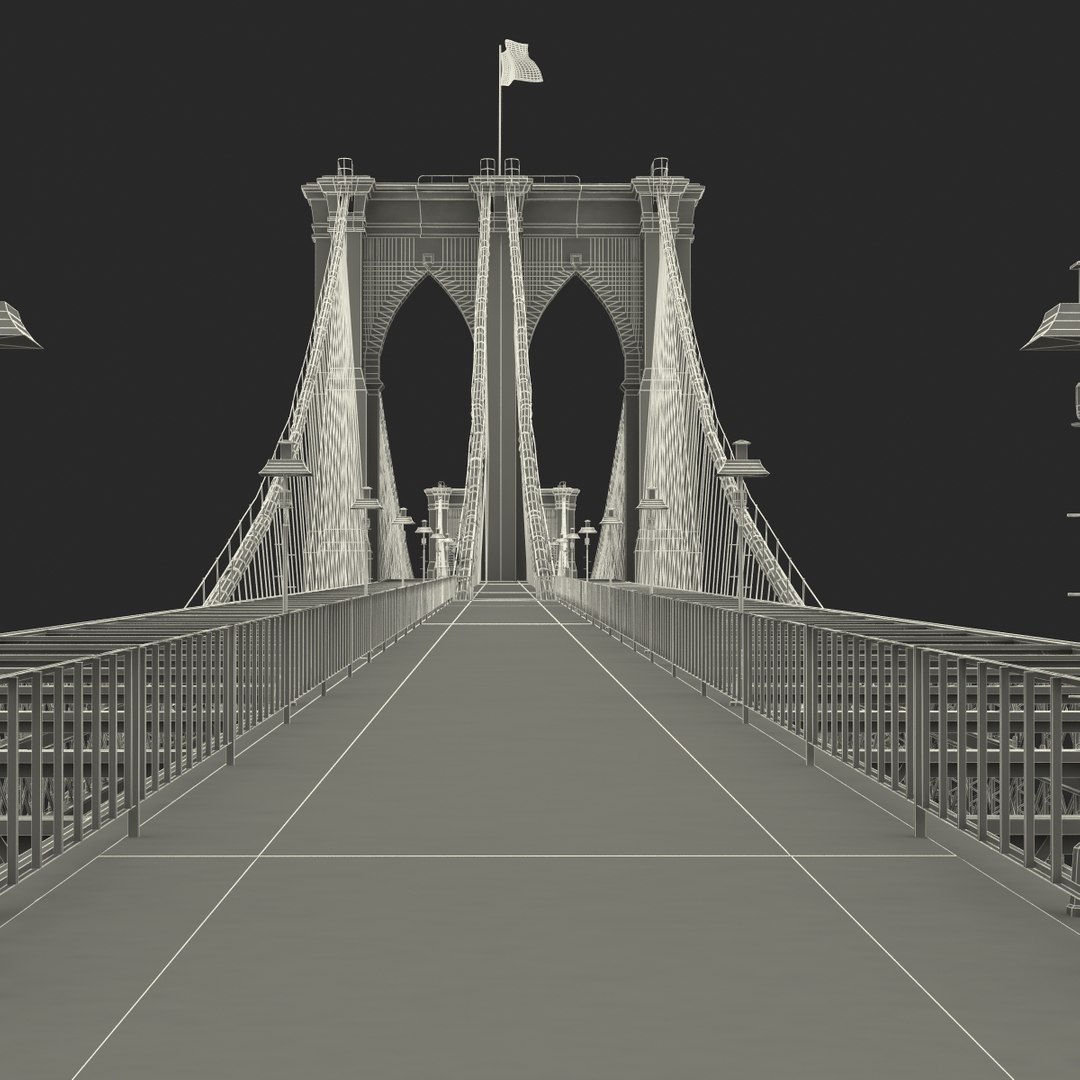 3D brooklyn bridge - TurboSquid 1000563