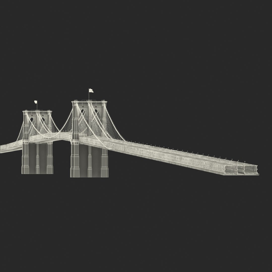 3D brooklyn bridge - TurboSquid 1000563