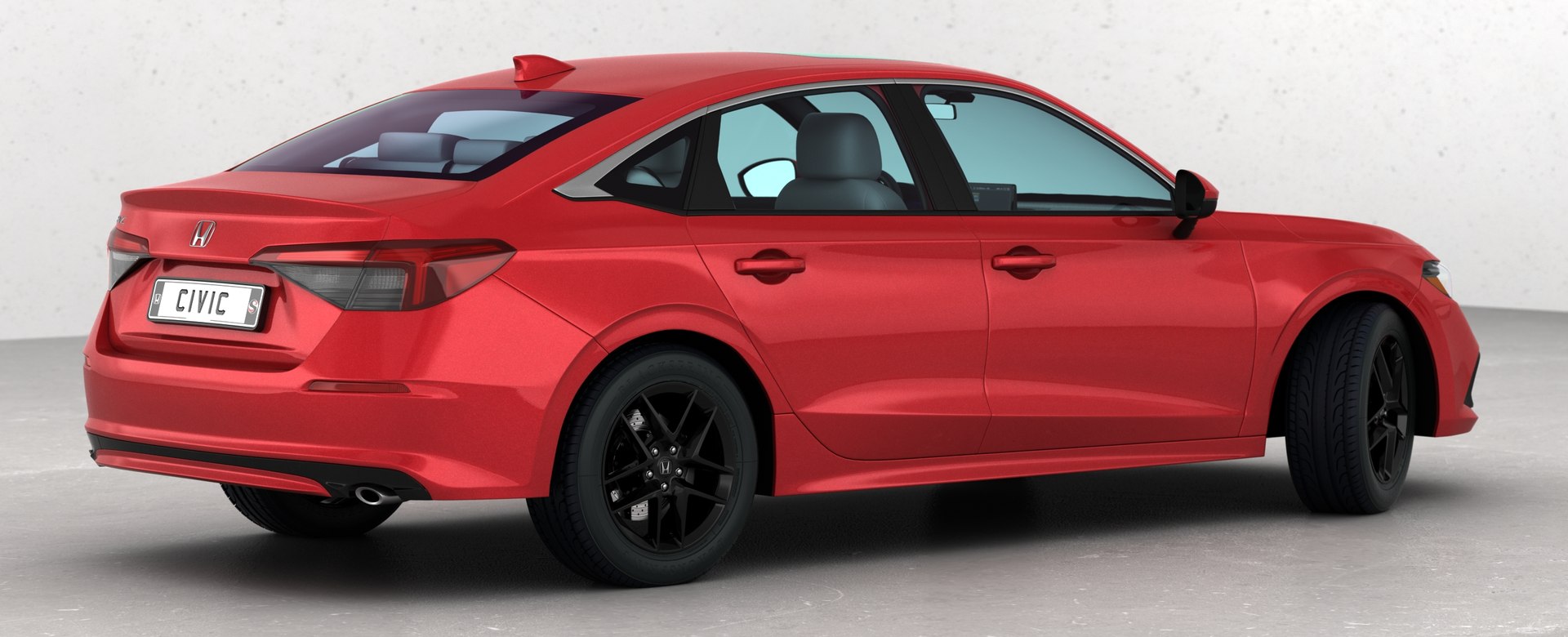 3D Honda Civic Sedan 2022 With Interior Model - TurboSquid 1795643