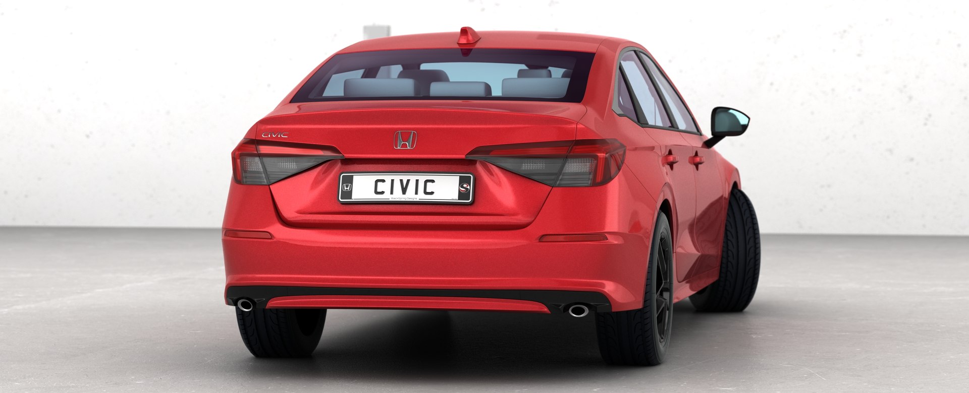 3D Honda Civic Sedan 2022 With Interior Model - TurboSquid 1795643