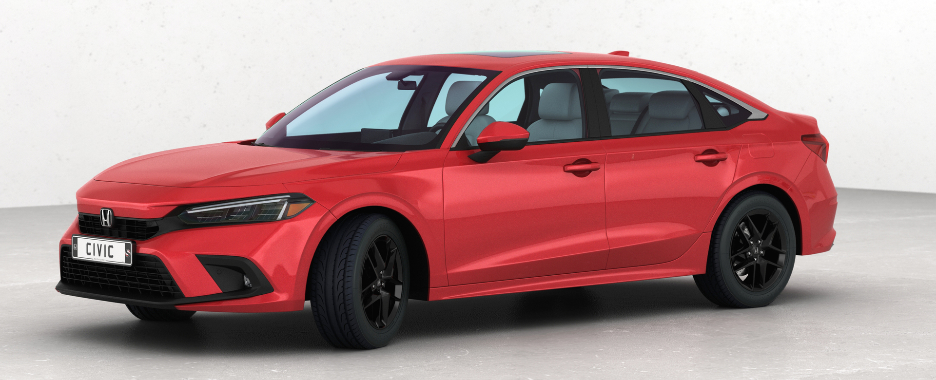 3D Honda Civic Sedan 2022 With Interior Model - TurboSquid 1795643