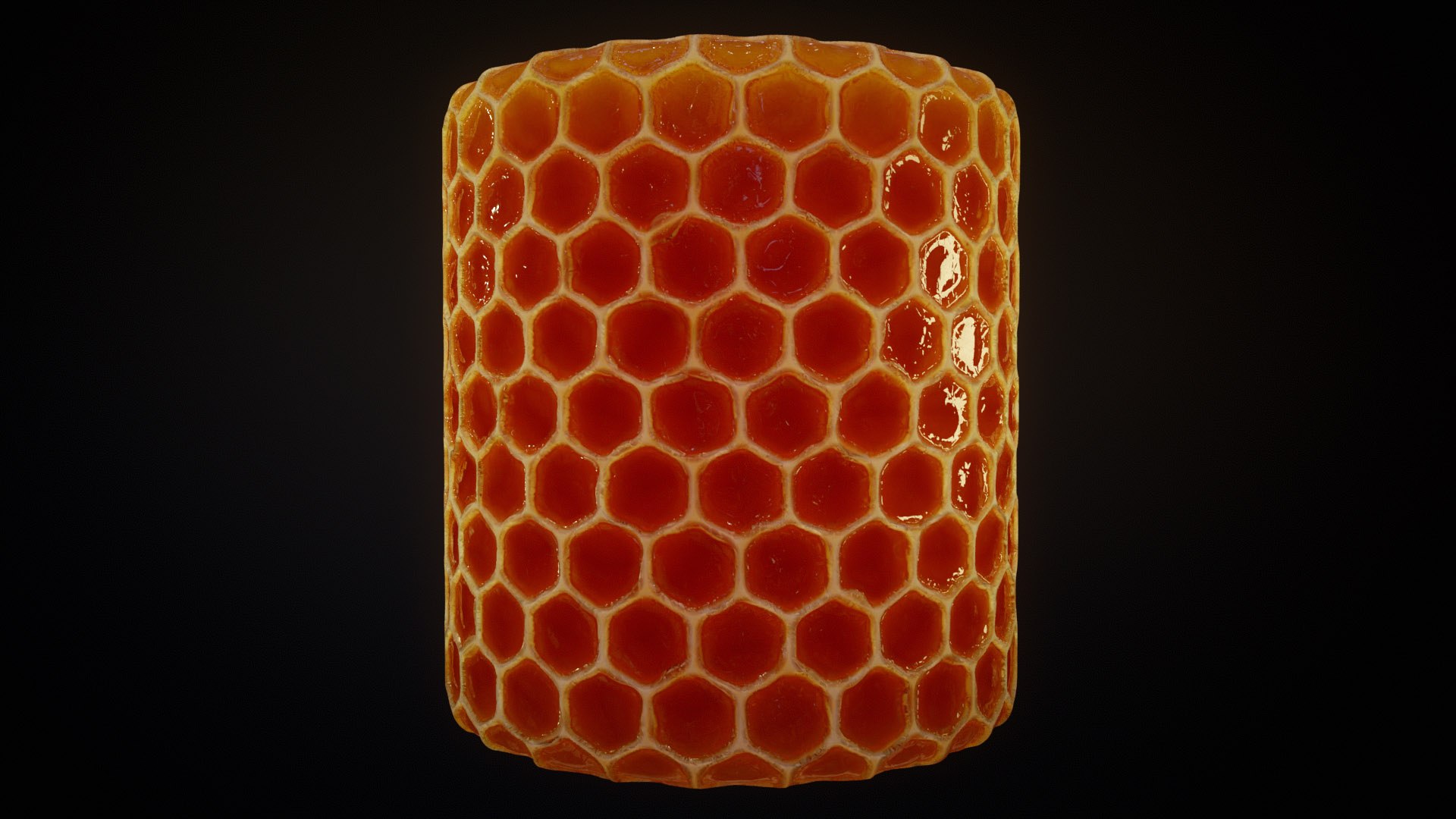 3D Model Honeycomb And Honey Substance Material And Textures ...
