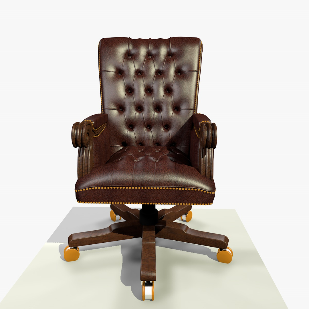 Traditional Office Chair 3D Model - TurboSquid 1323546