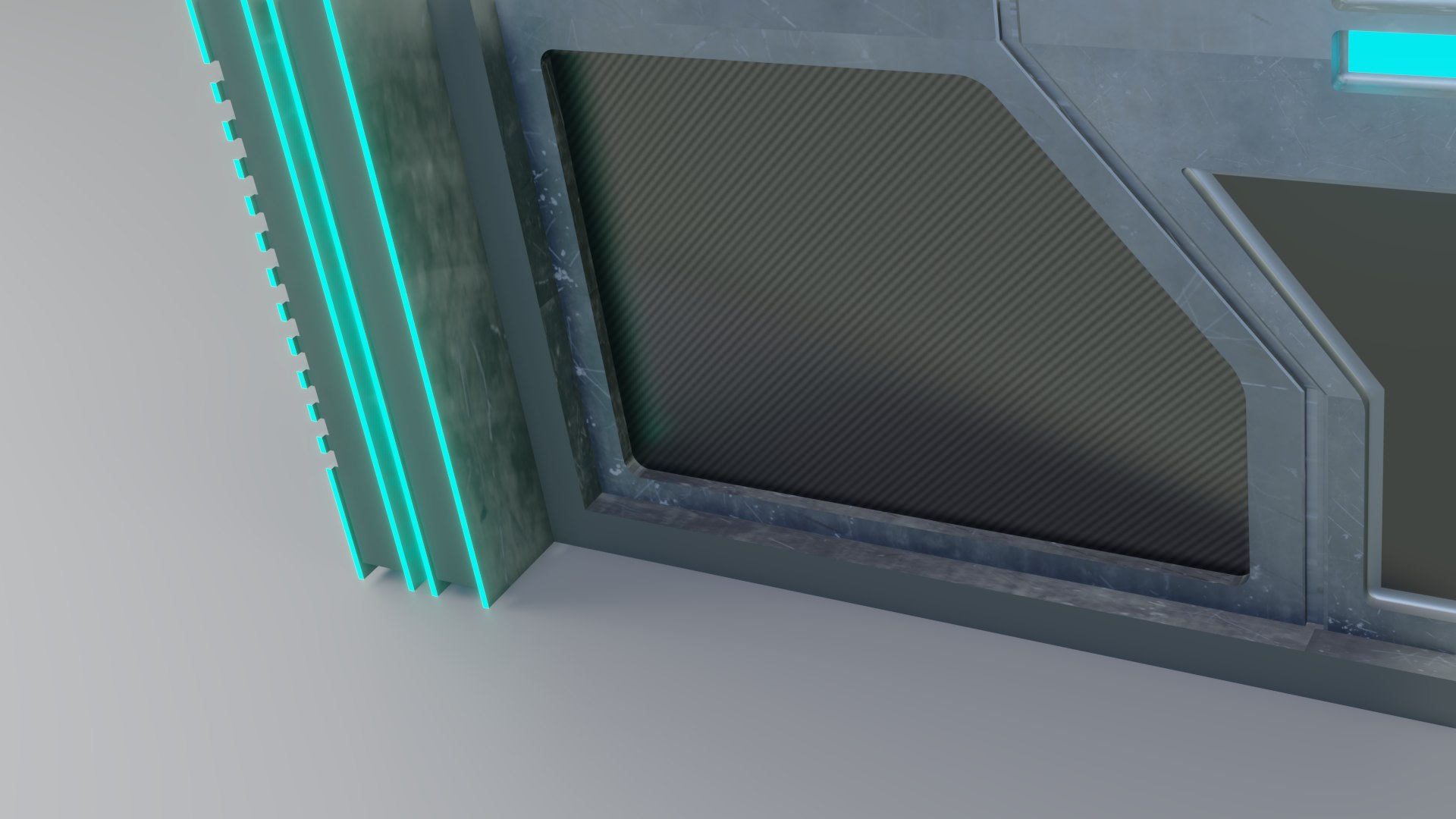 Futuristic Sci-fi Low Poly Gate Fully Rigged And Animated Ready To Use ...