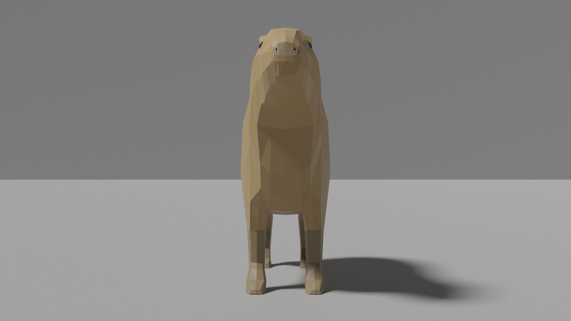 Low-poly Capybara 3D Model - TurboSquid 1806908