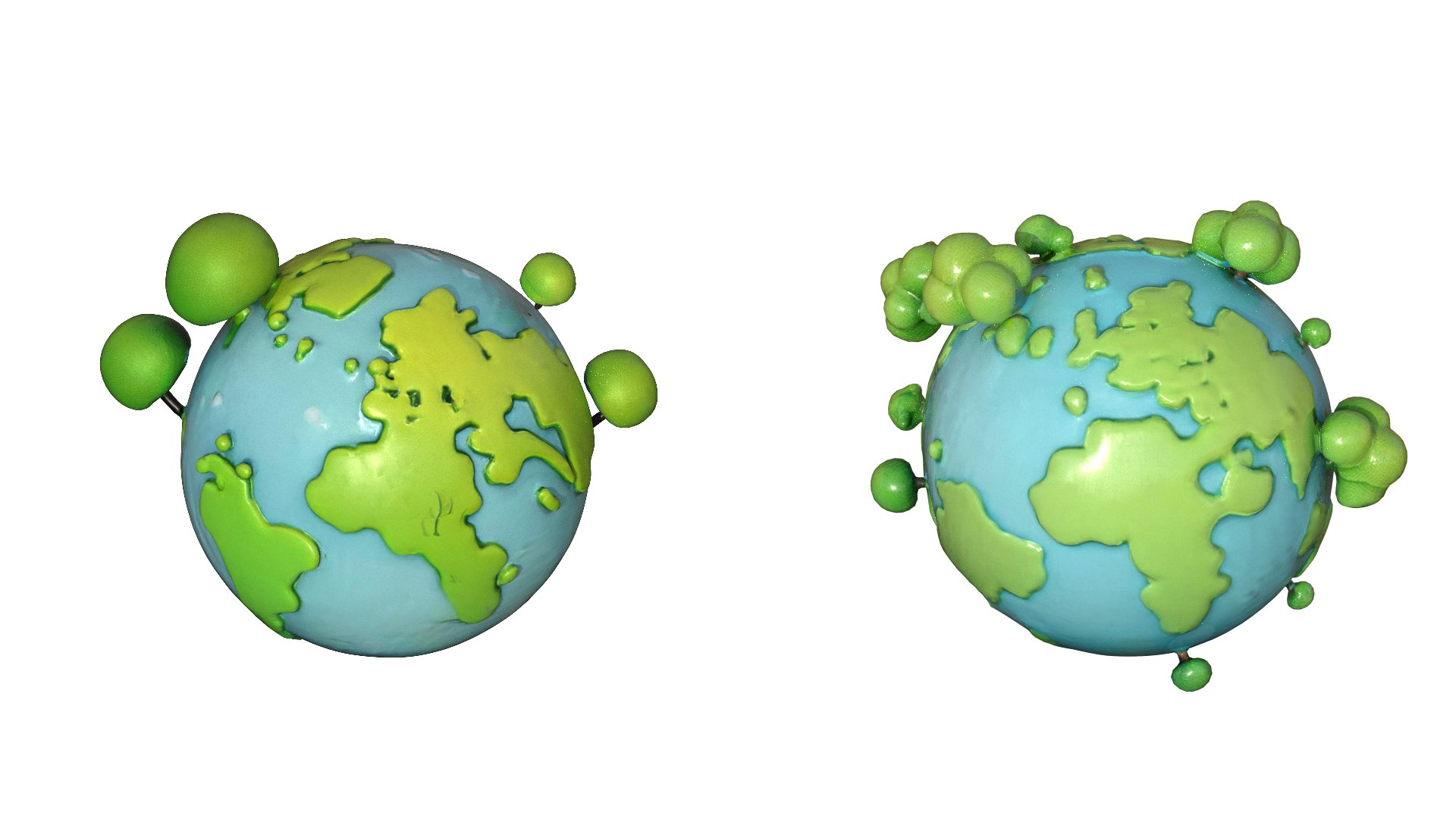 Cartoon Earth Planets 3D Model - TurboSquid 2314749