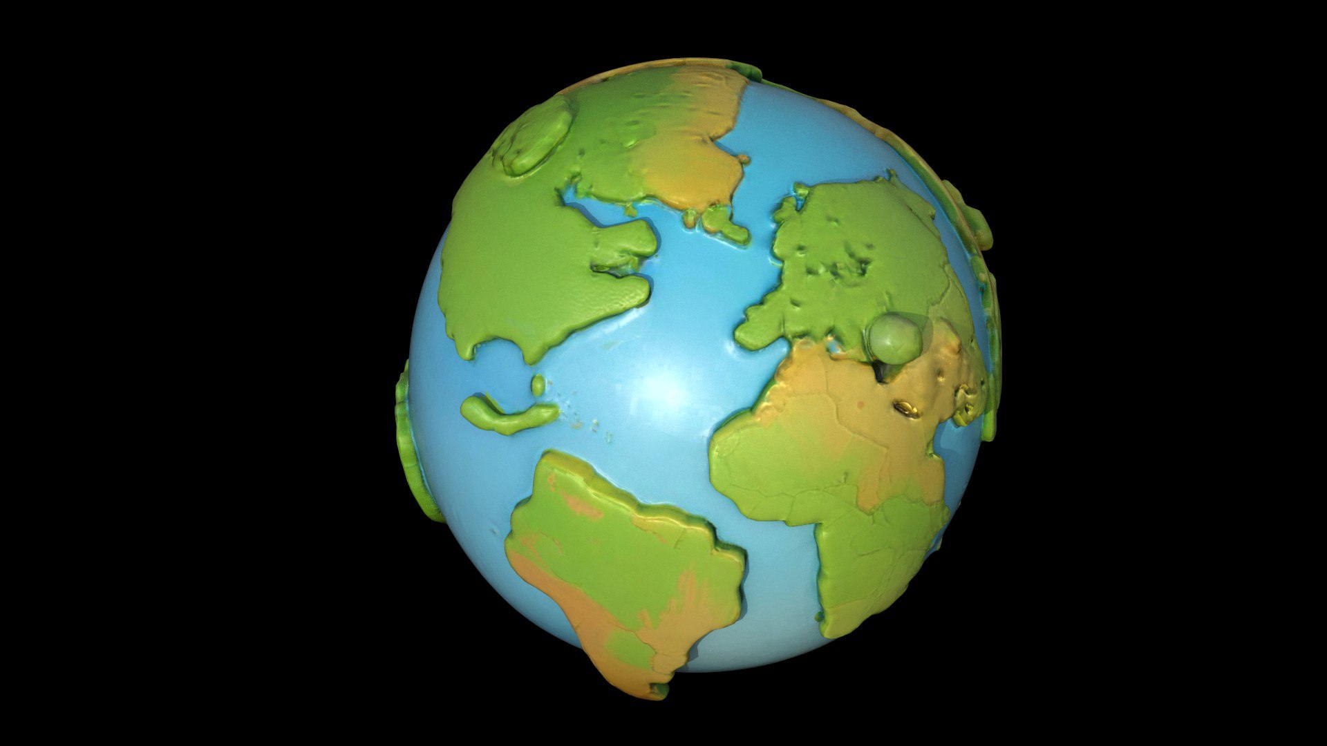 Cartoon Earth Planets 3D Model - TurboSquid 2314749