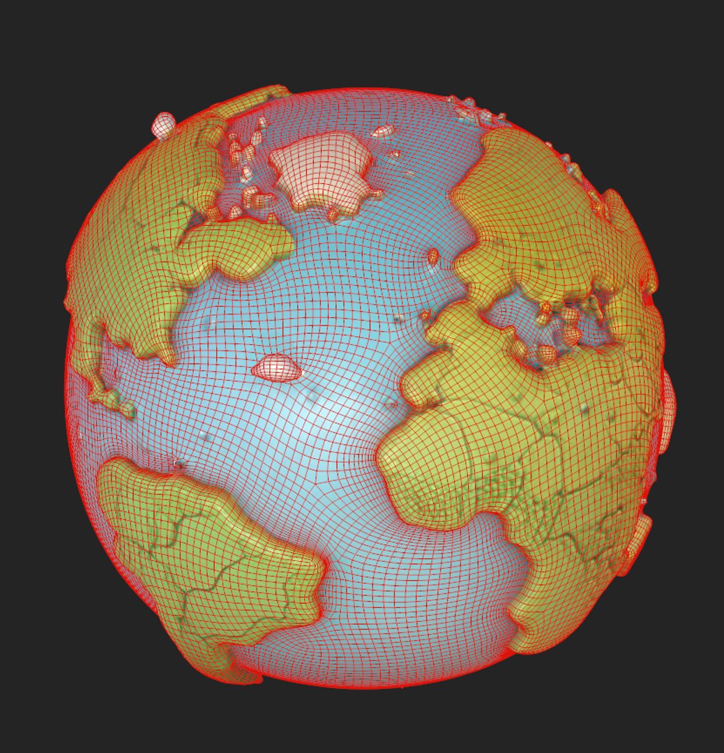 Cartoon Earth Planets 3D Model - TurboSquid 2314749