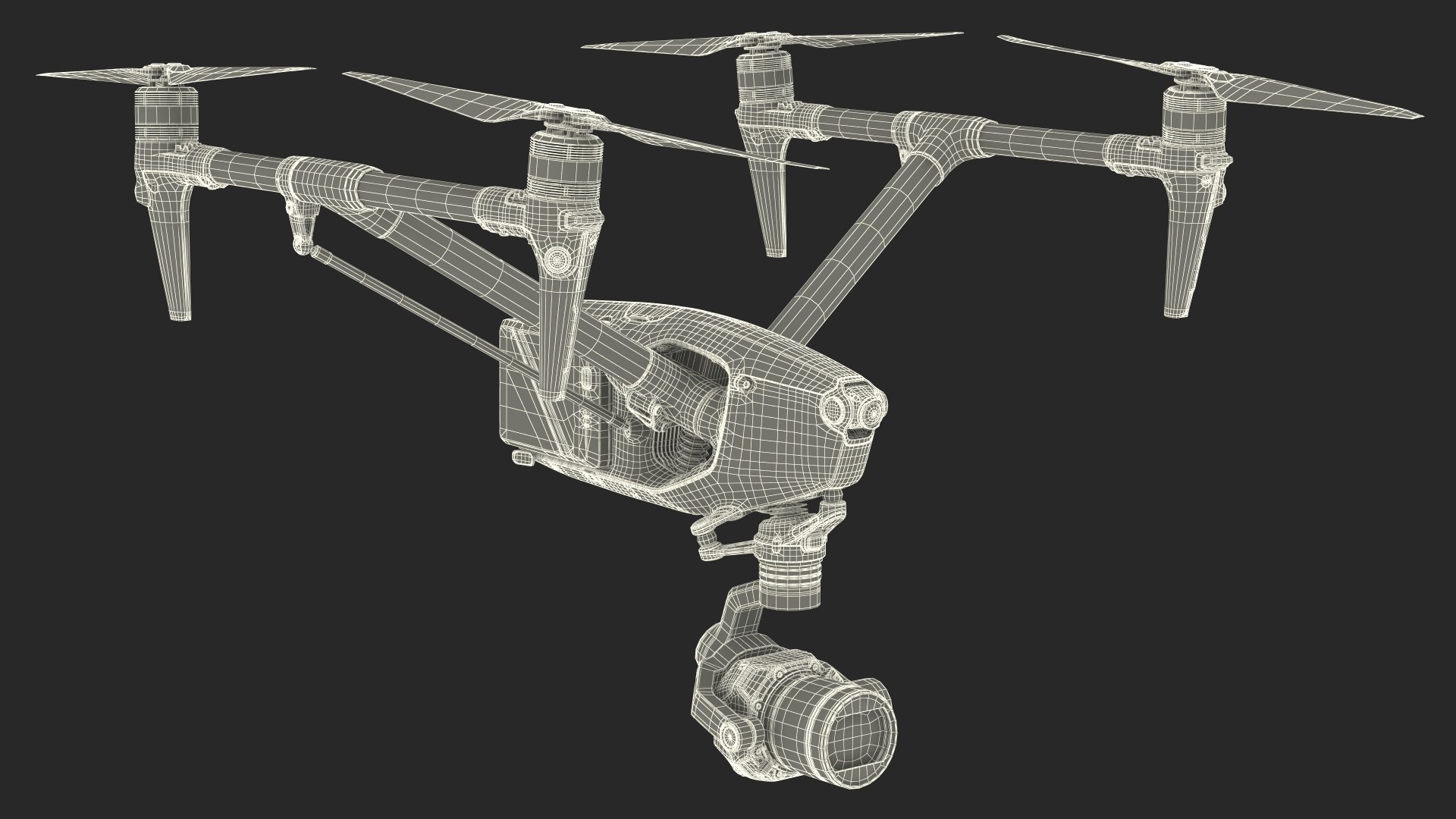 3D model Unmanned Aerial Drone - TurboSquid 2091975