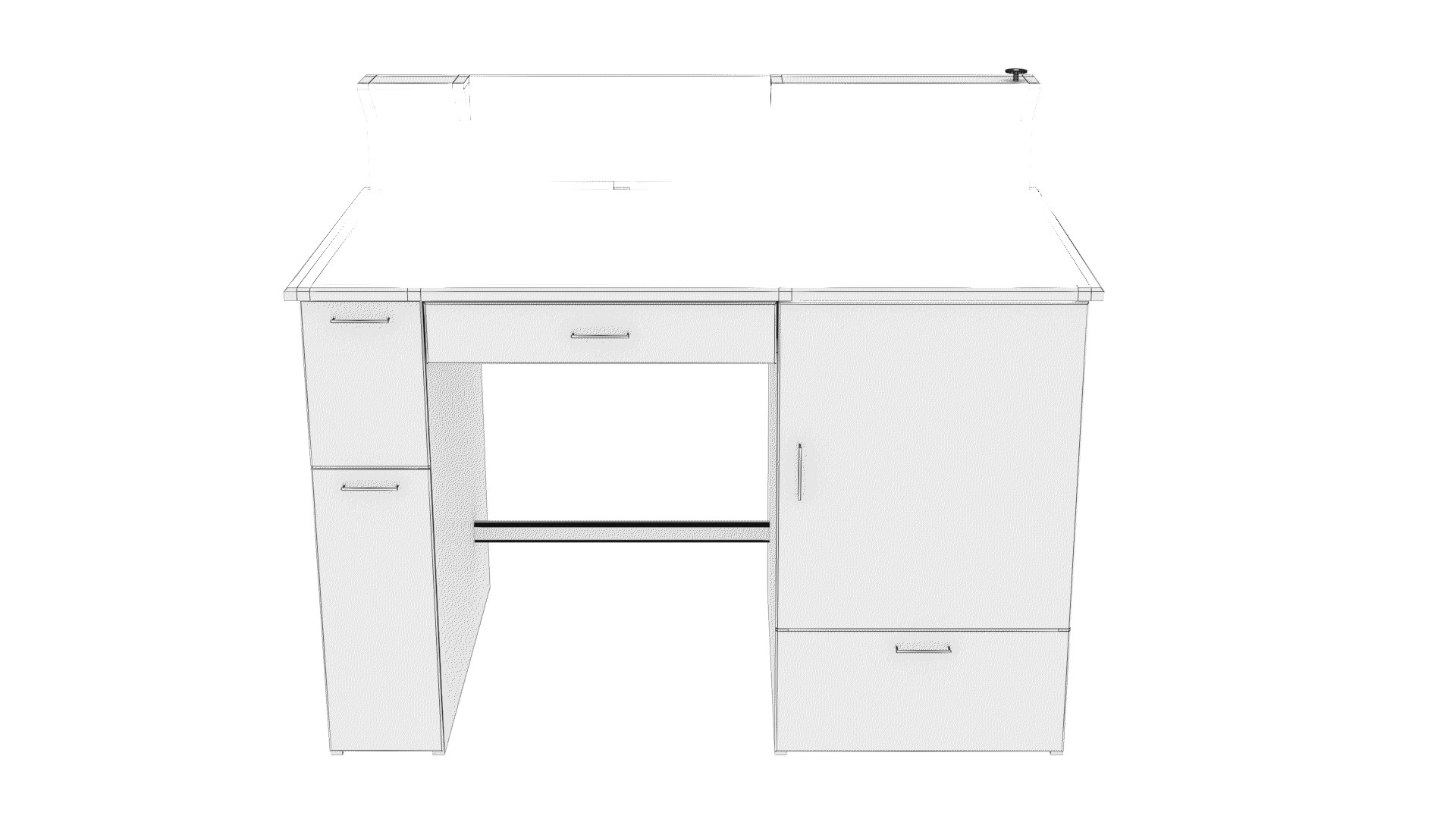 3D Computer Table - TurboSquid 1716158