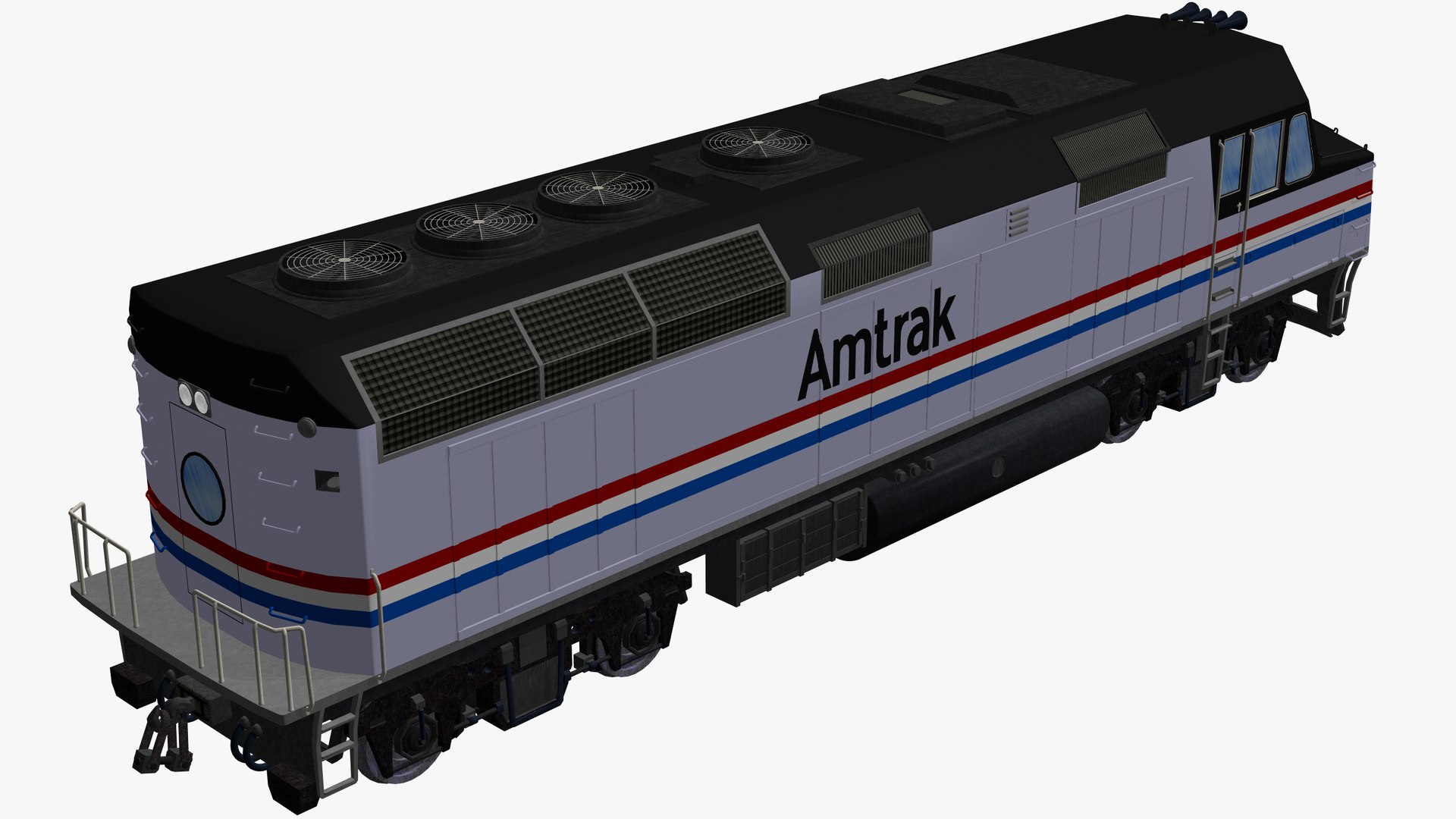 3D Amtrak Emd F-40ph Diesel-electric Locomotive - TurboSquid 2006087