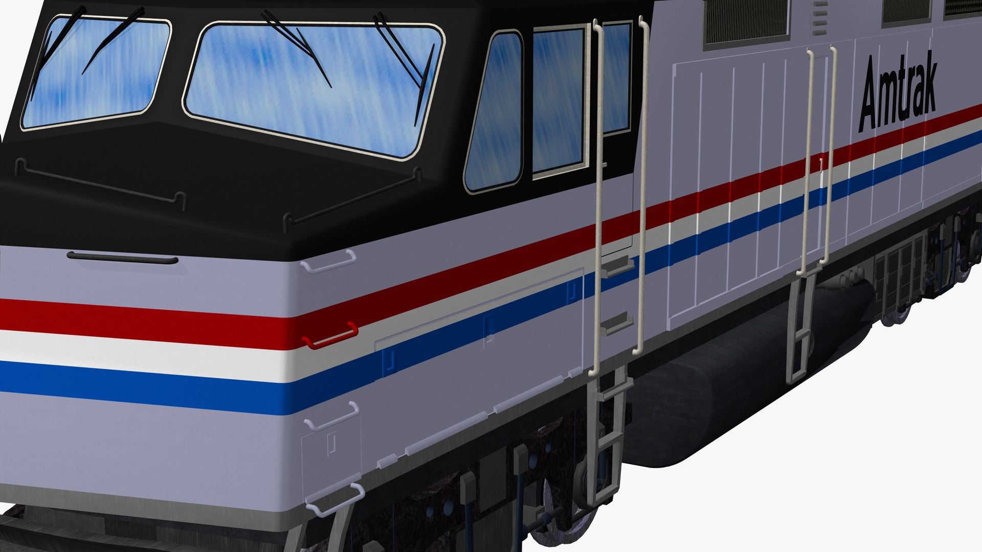 3D Amtrak Emd F-40ph Diesel-electric Locomotive - TurboSquid 2006087