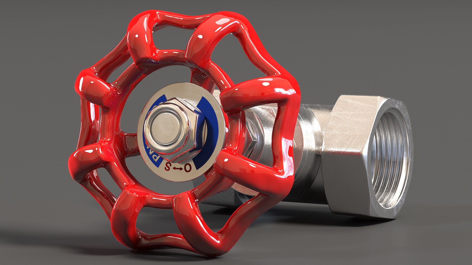 3D Globe Steam Stop Valve Steel Model - TurboSquid 1977377