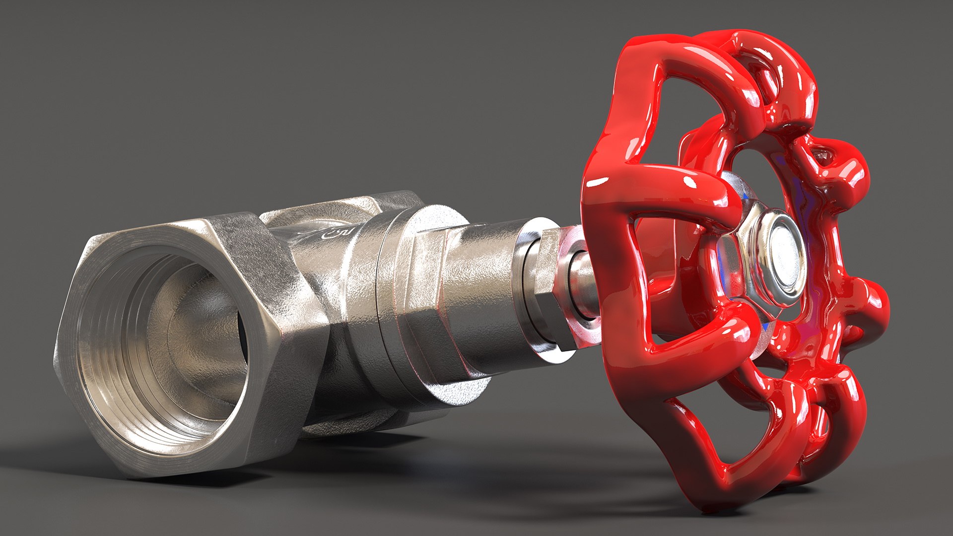 3D Globe Steam Stop Valve Steel Model - TurboSquid 1977377