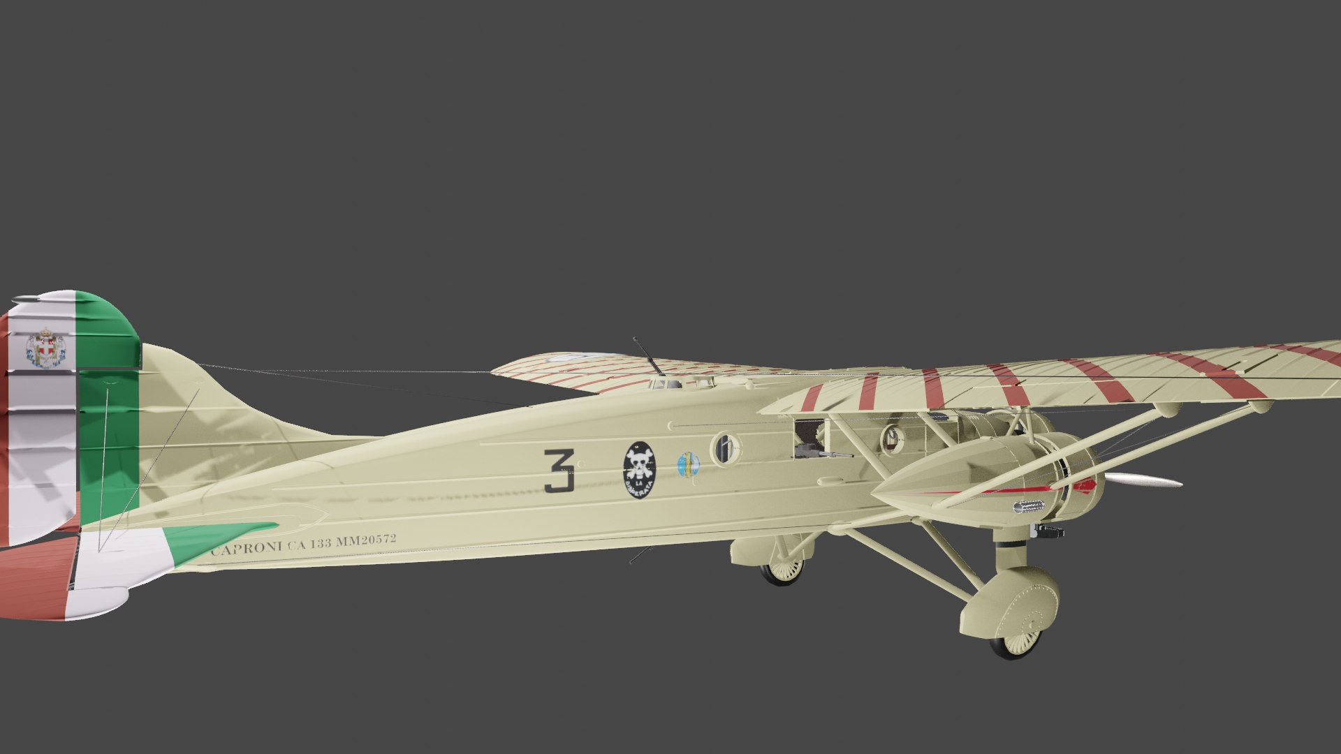Caproni CA113 Italian BomberTransport 3D - TurboSquid 2097626