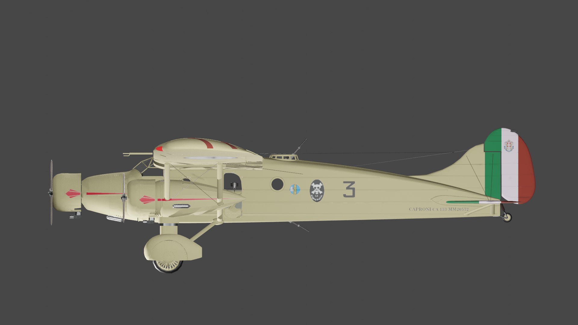 Caproni CA113 Italian BomberTransport 3D - TurboSquid 2097626