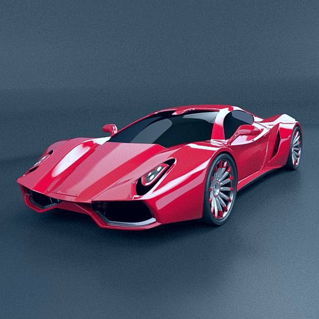 Supercar Concept Car Model - TurboSquid 1211401