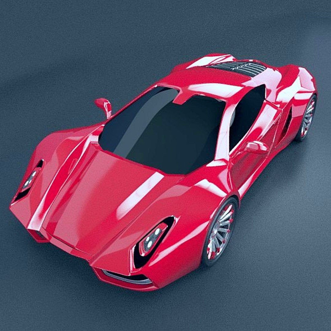 Supercar Concept Car Model - TurboSquid 1211401