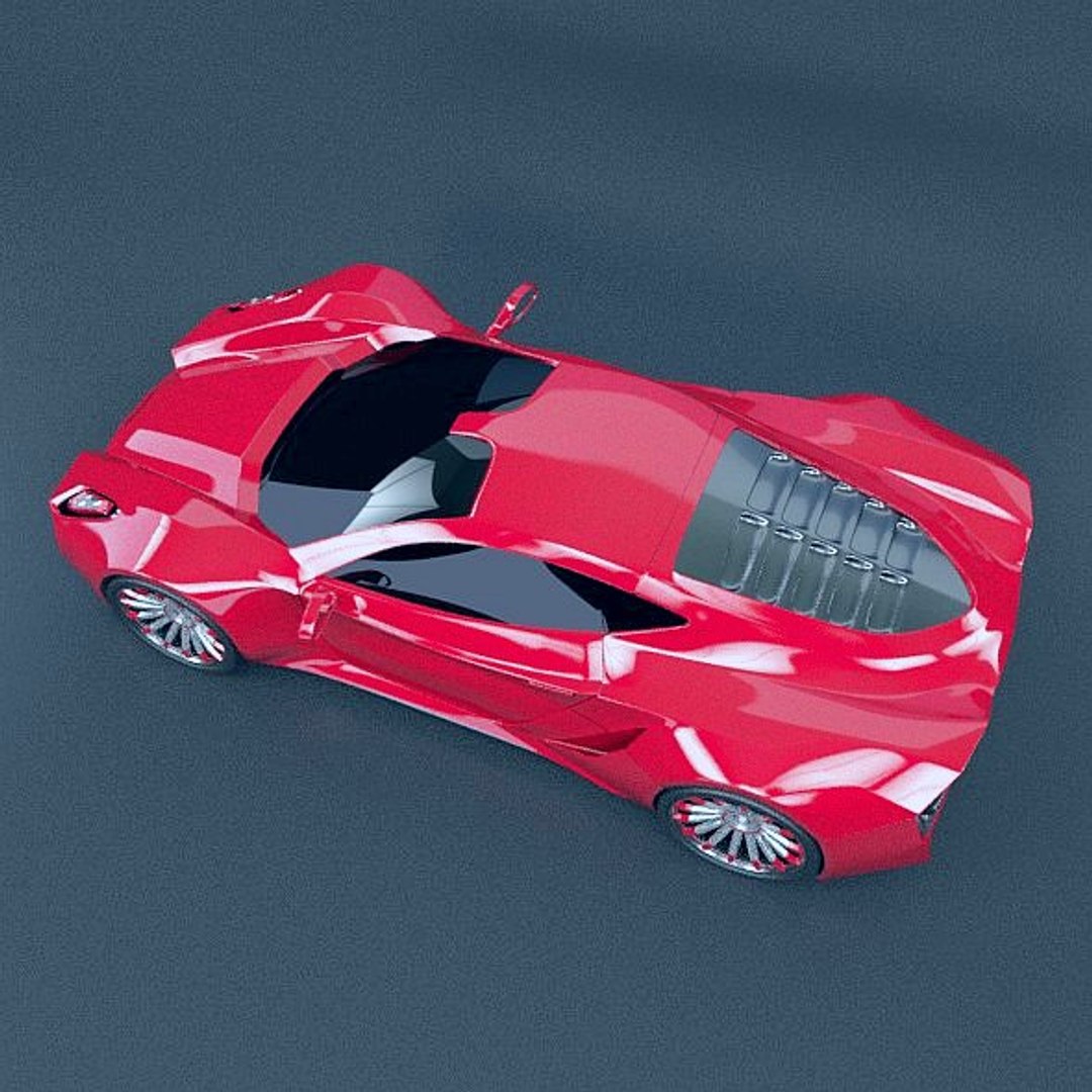 Supercar Concept Car Model - TurboSquid 1211401
