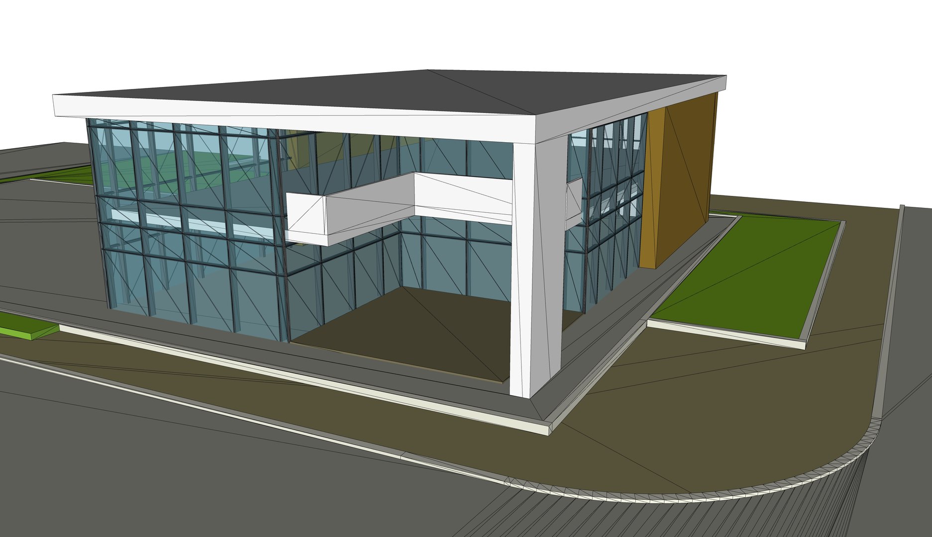 Two-storey Office 3D Model - TurboSquid 1634597