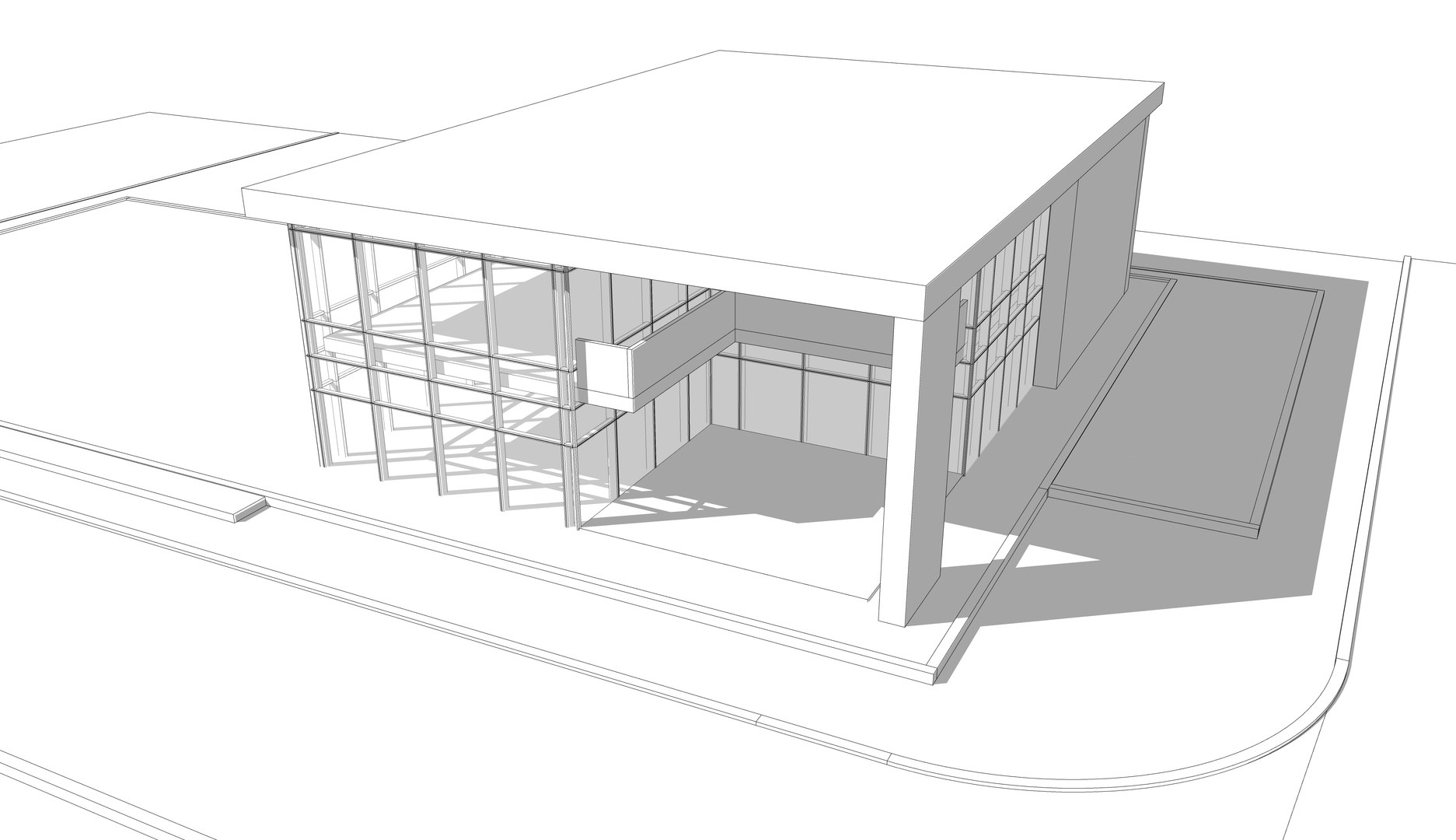 Two-storey Office 3D Model - TurboSquid 1634597