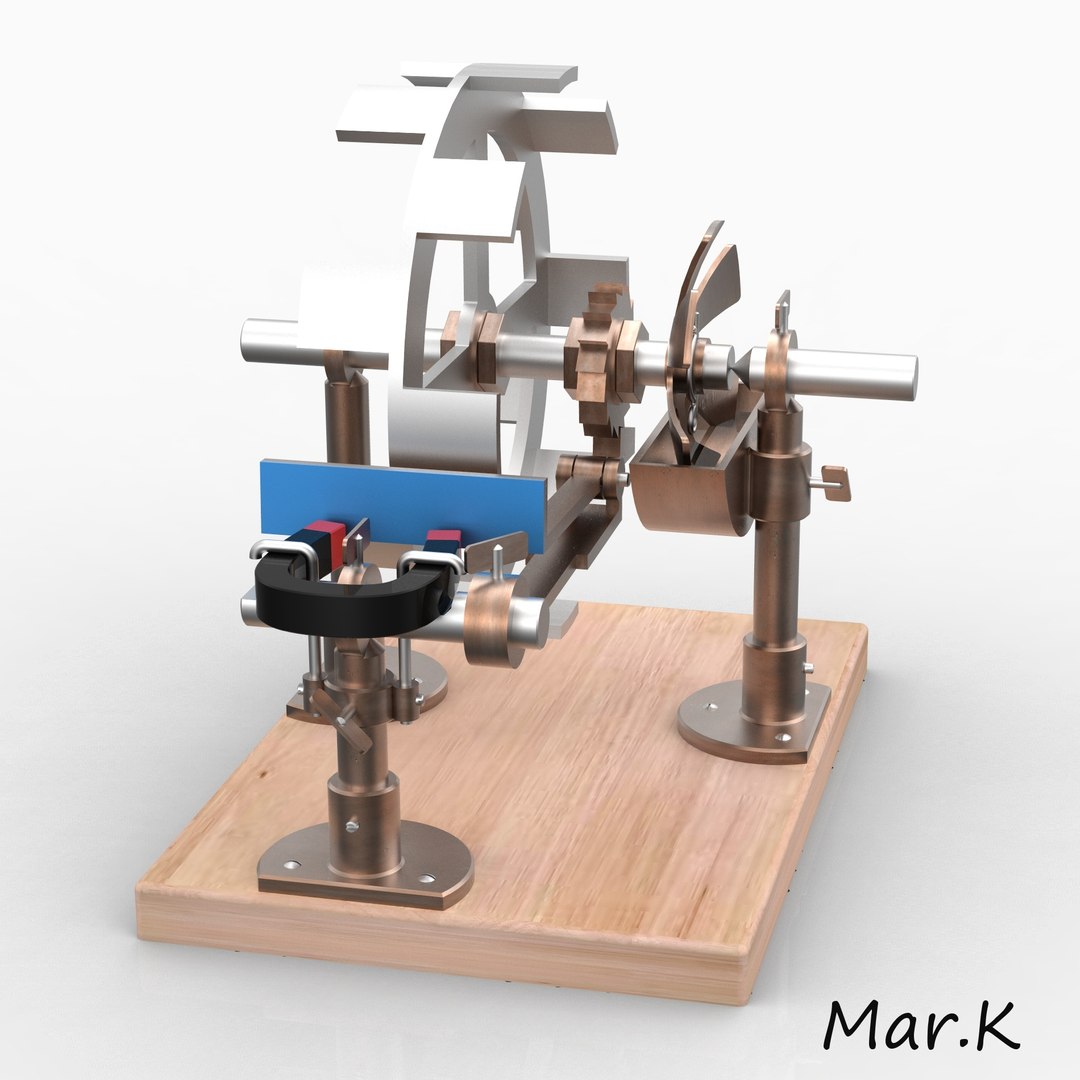 Perpetuum Mobile Magnetic 3d C4d