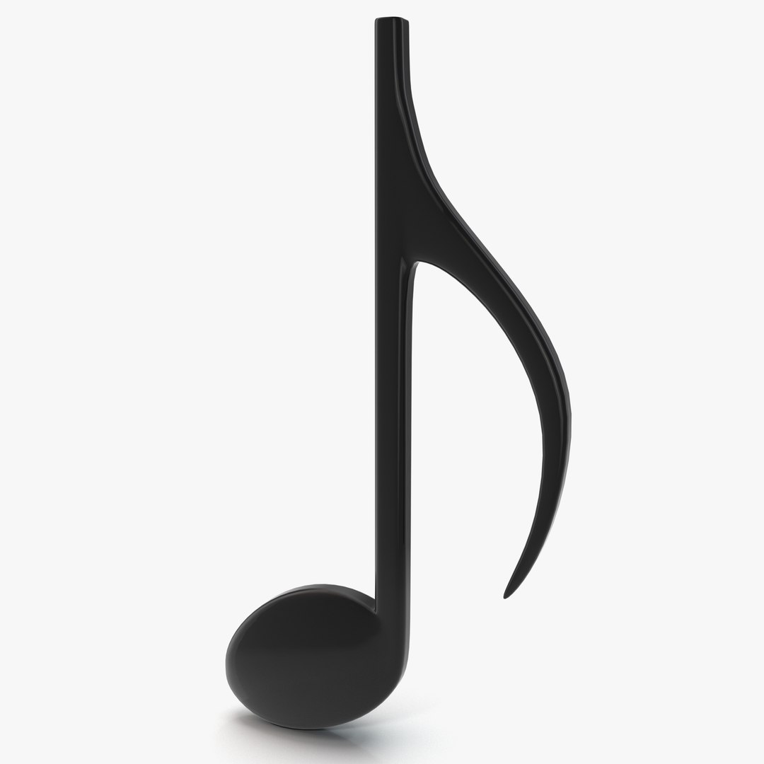 Eighth Note 3d Model