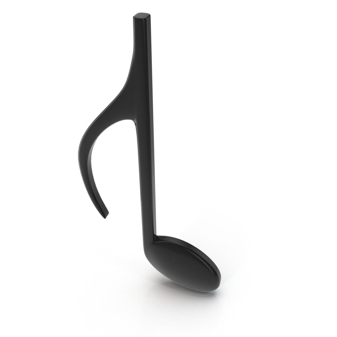 Eighth Note 3d Model