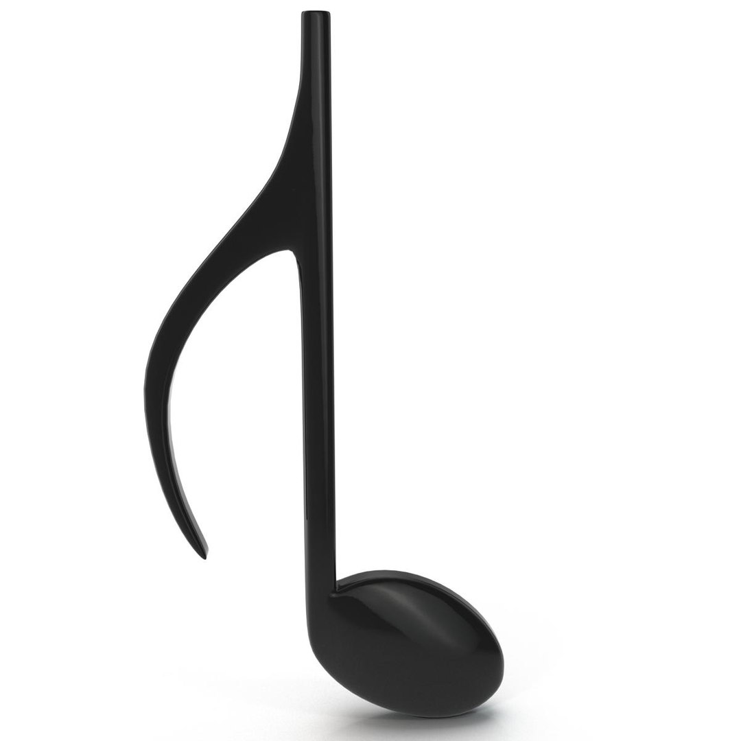 Eighth Note 3d Model