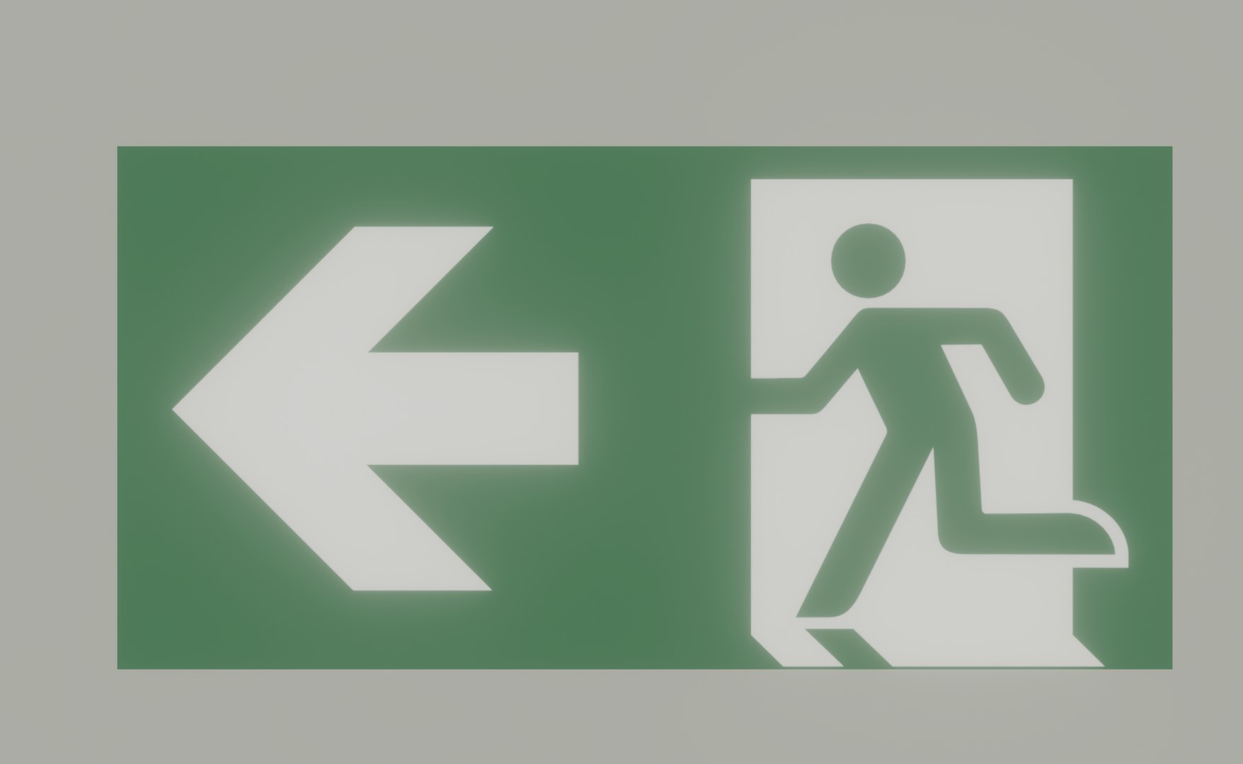 Exit Sign 3D - TurboSquid 2197900