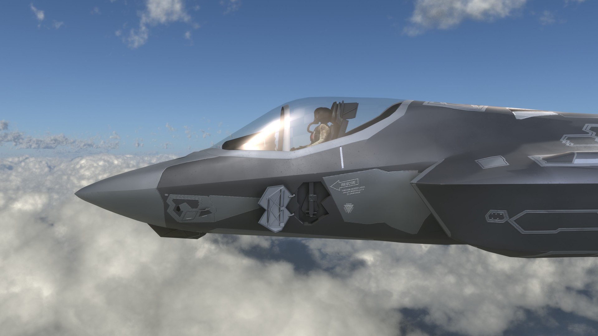 3D fighter airplane lockheed model - TurboSquid 1542701