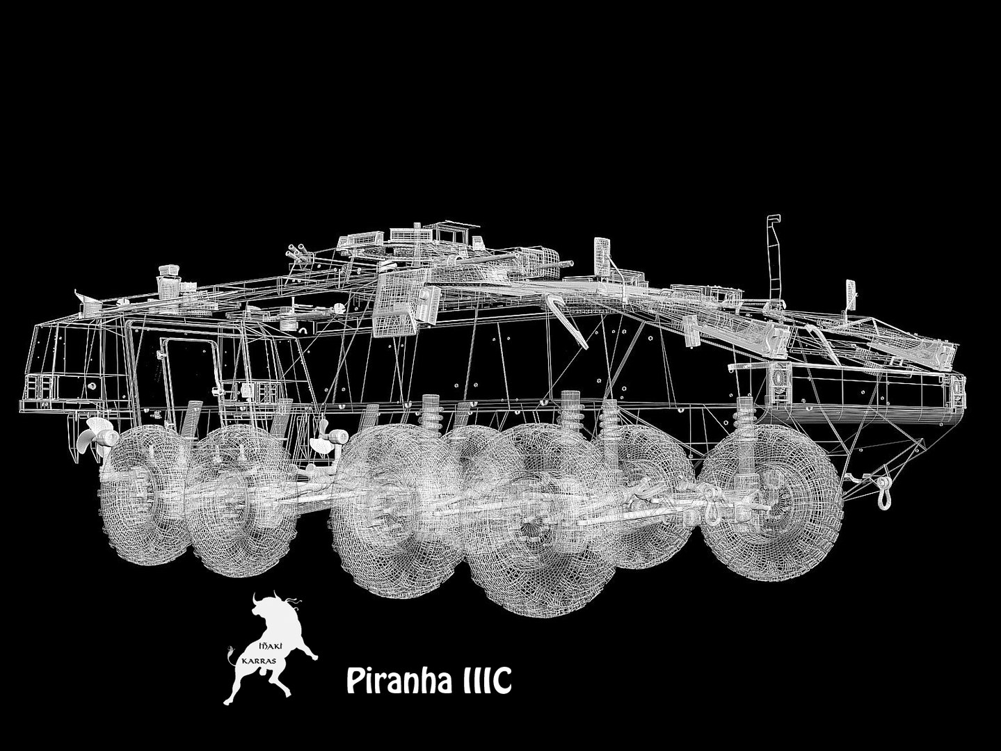3d Model Piranha Marines