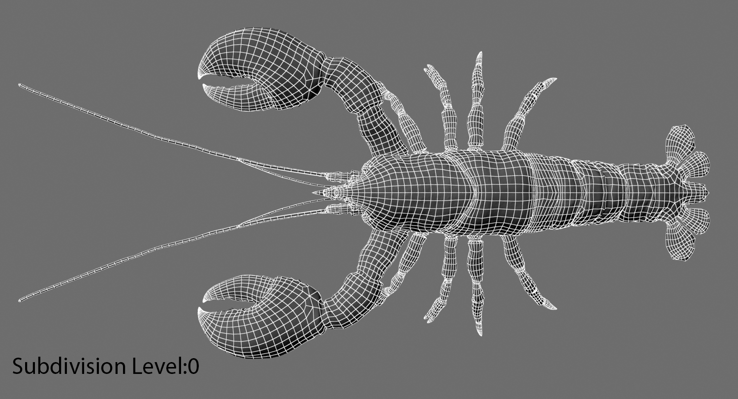 3D model lobster animation - TurboSquid 1190614