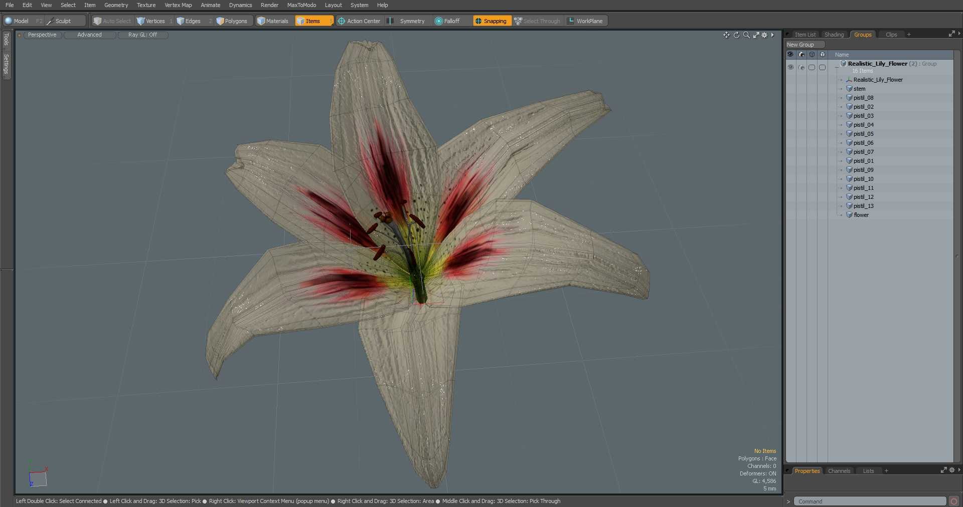 Realistic Lily Flower Model - TurboSquid 2245881