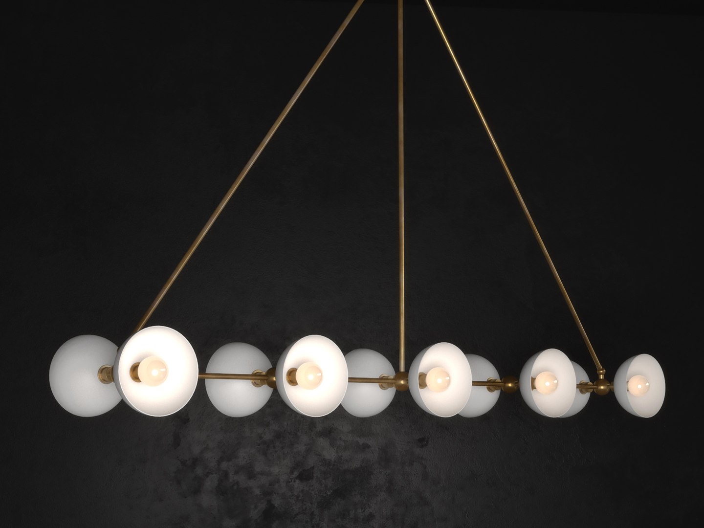 Trapeze 10 Pendant Lamp 3D Model - TurboSquid 2165090