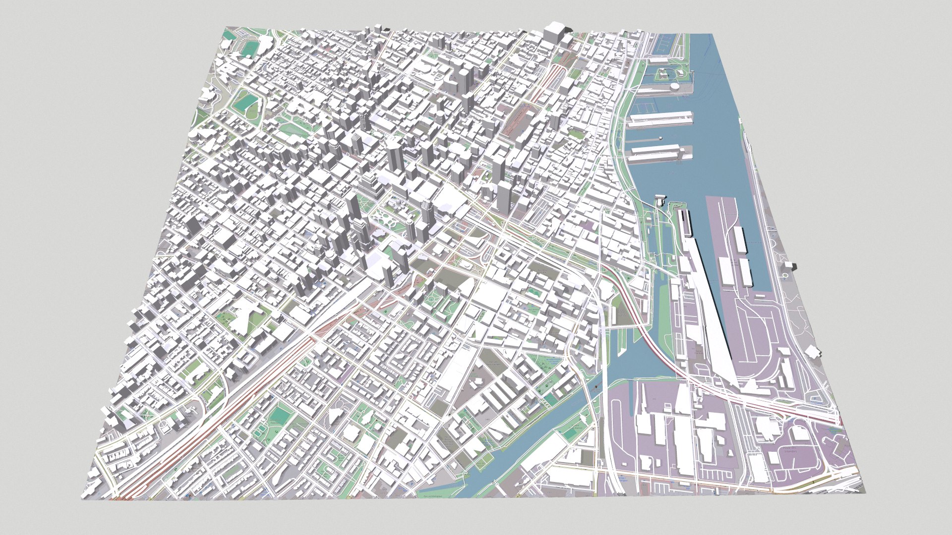 3D Cityscape Montreal Quebec Canada Model - TurboSquid 2252900