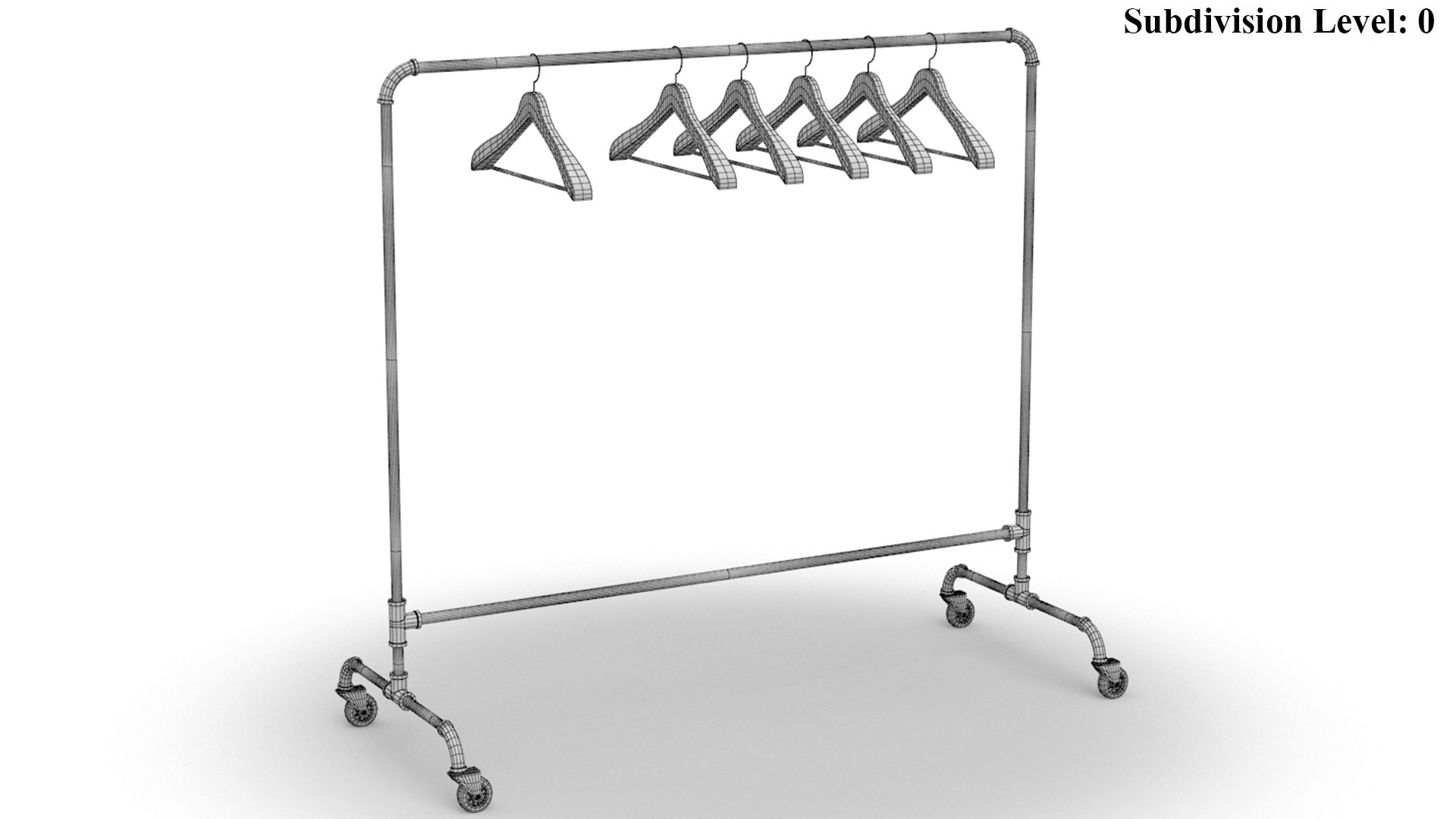 Clothes Display Rack 3D model - TurboSquid 1849583