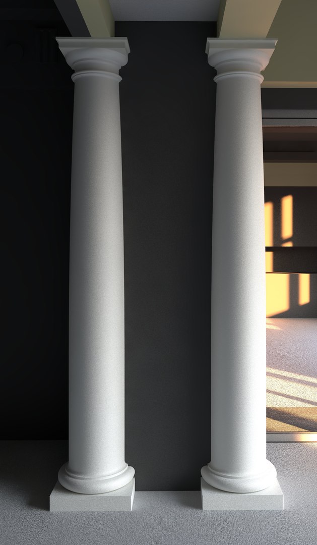 Parametric Tuscan Column Triglif Model - TurboSquid 1437100