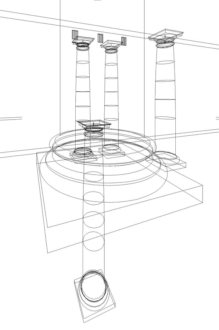 Parametric Tuscan Column Triglif Model - TurboSquid 1437100