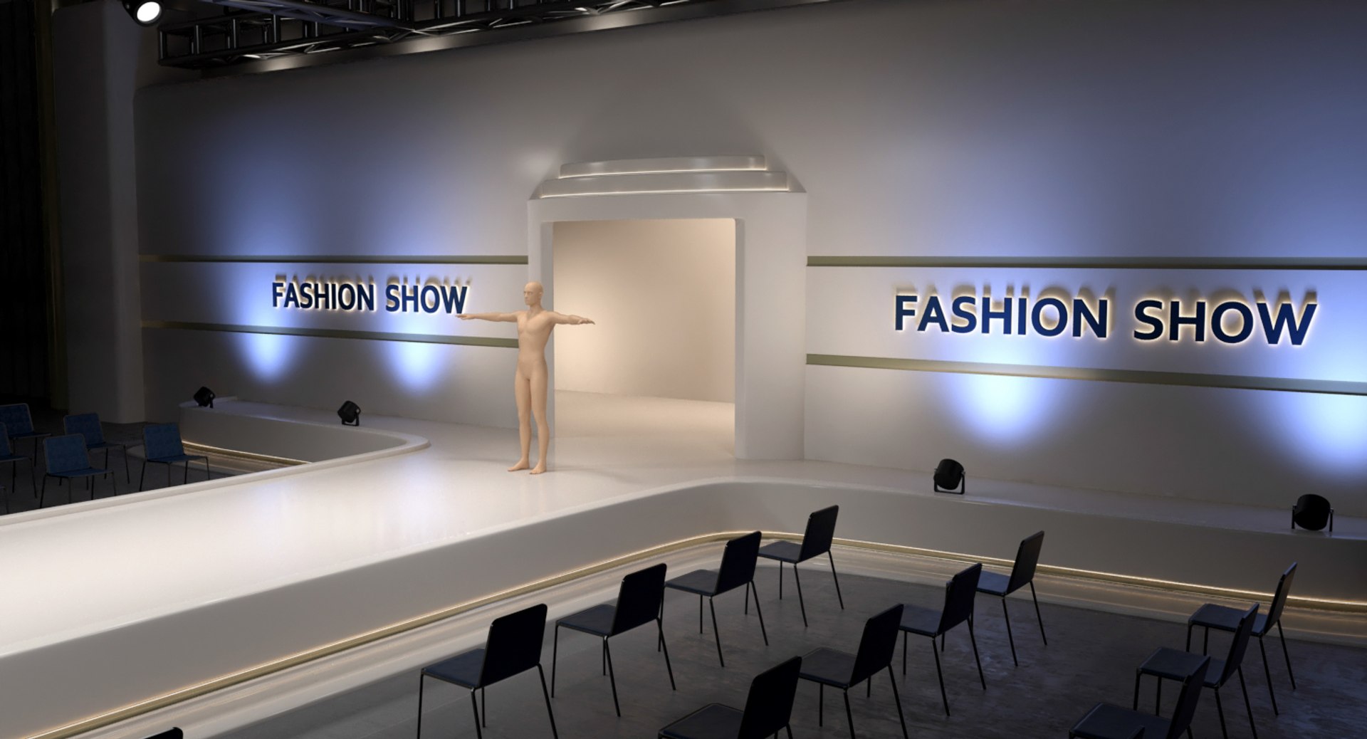 3D model catwalk stage - TurboSquid 1694606