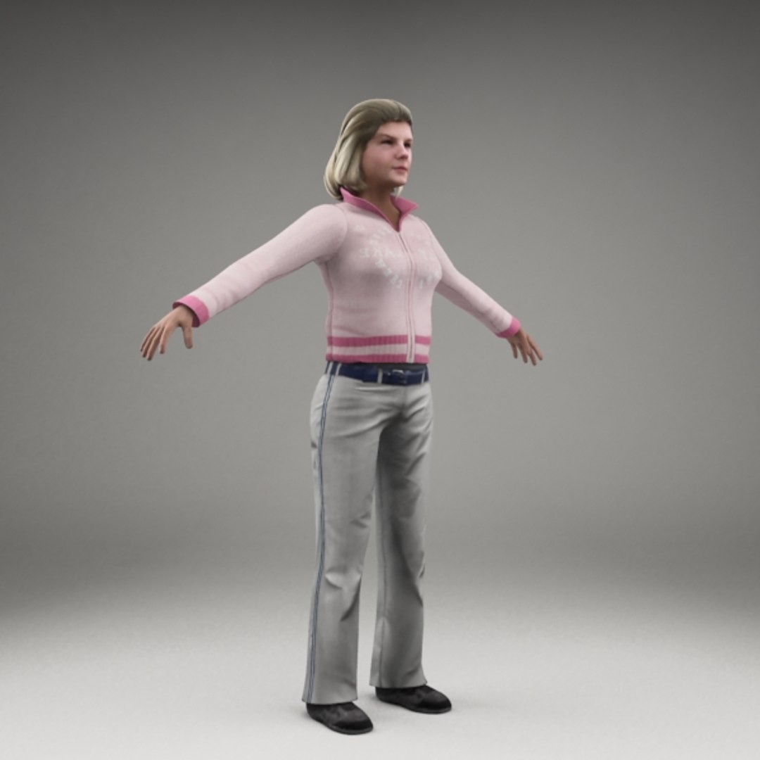 axyz characters human 3d model