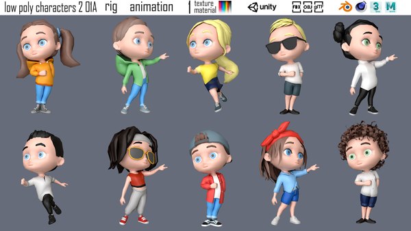 Cartoon Man Cinema 4D Models for Download | TurboSquid