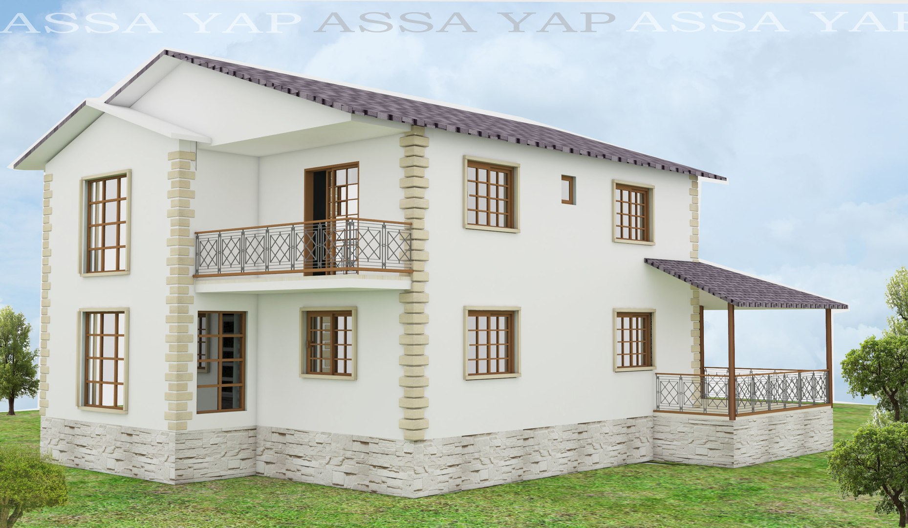 3d villa dublex terrace