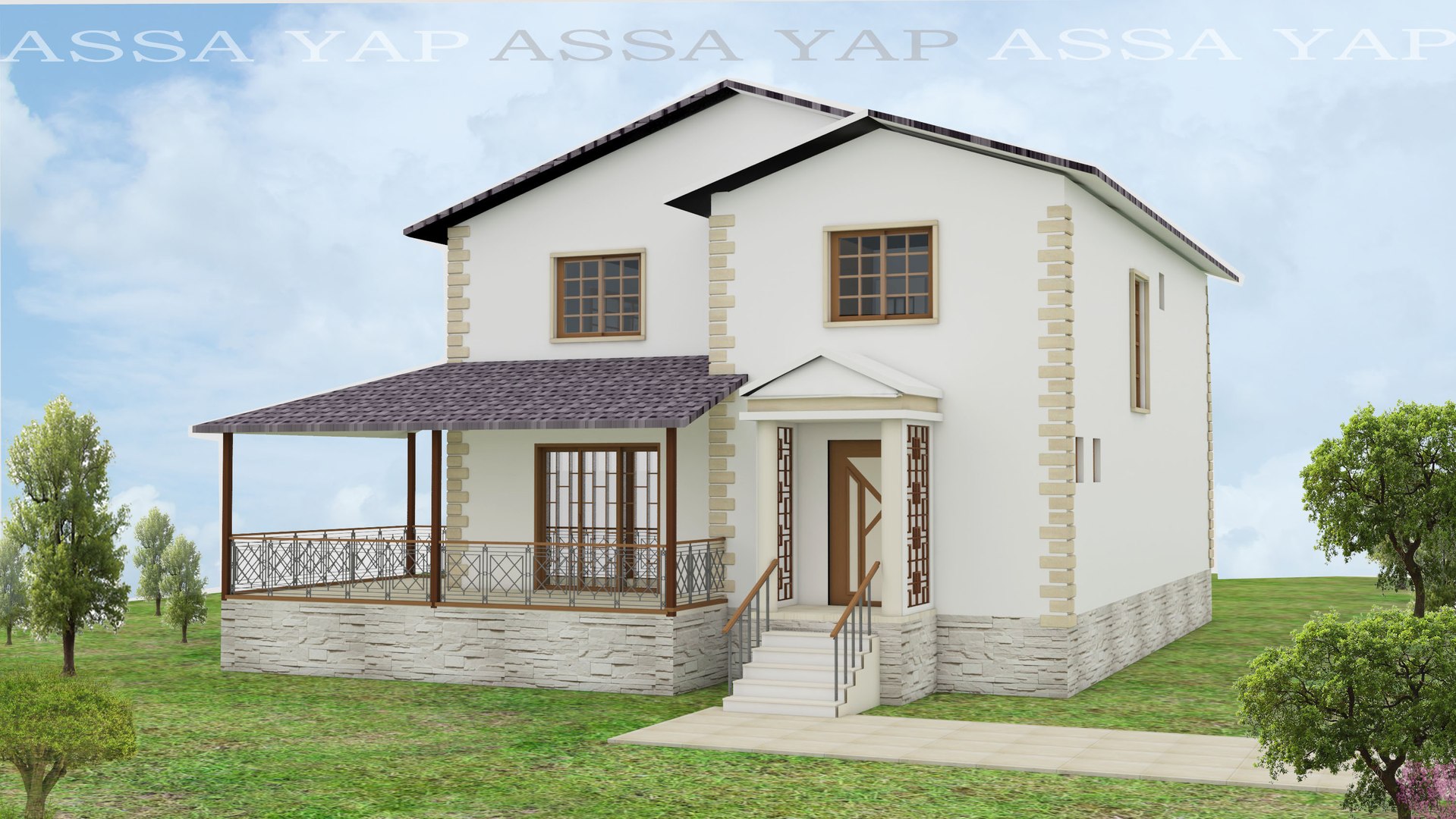 3d villa dublex terrace