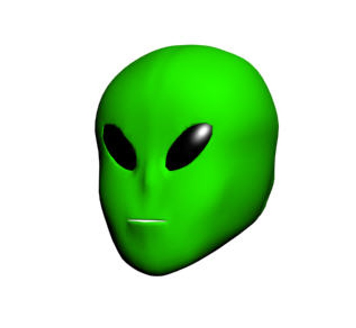 Free Alien Head 3d Model