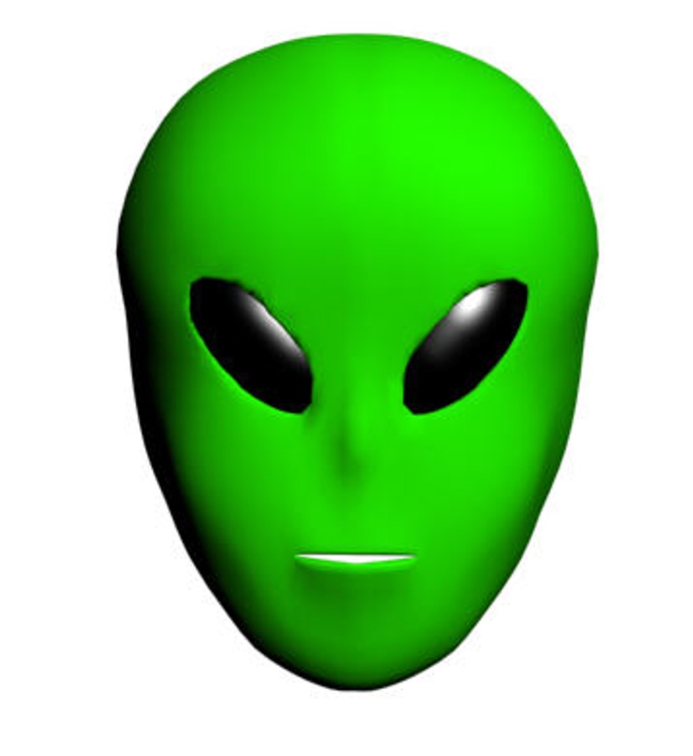 Free Alien Head 3d Model
