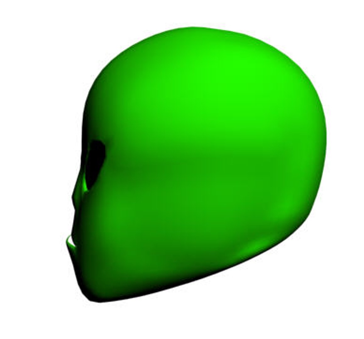 Free Alien Head 3d Model