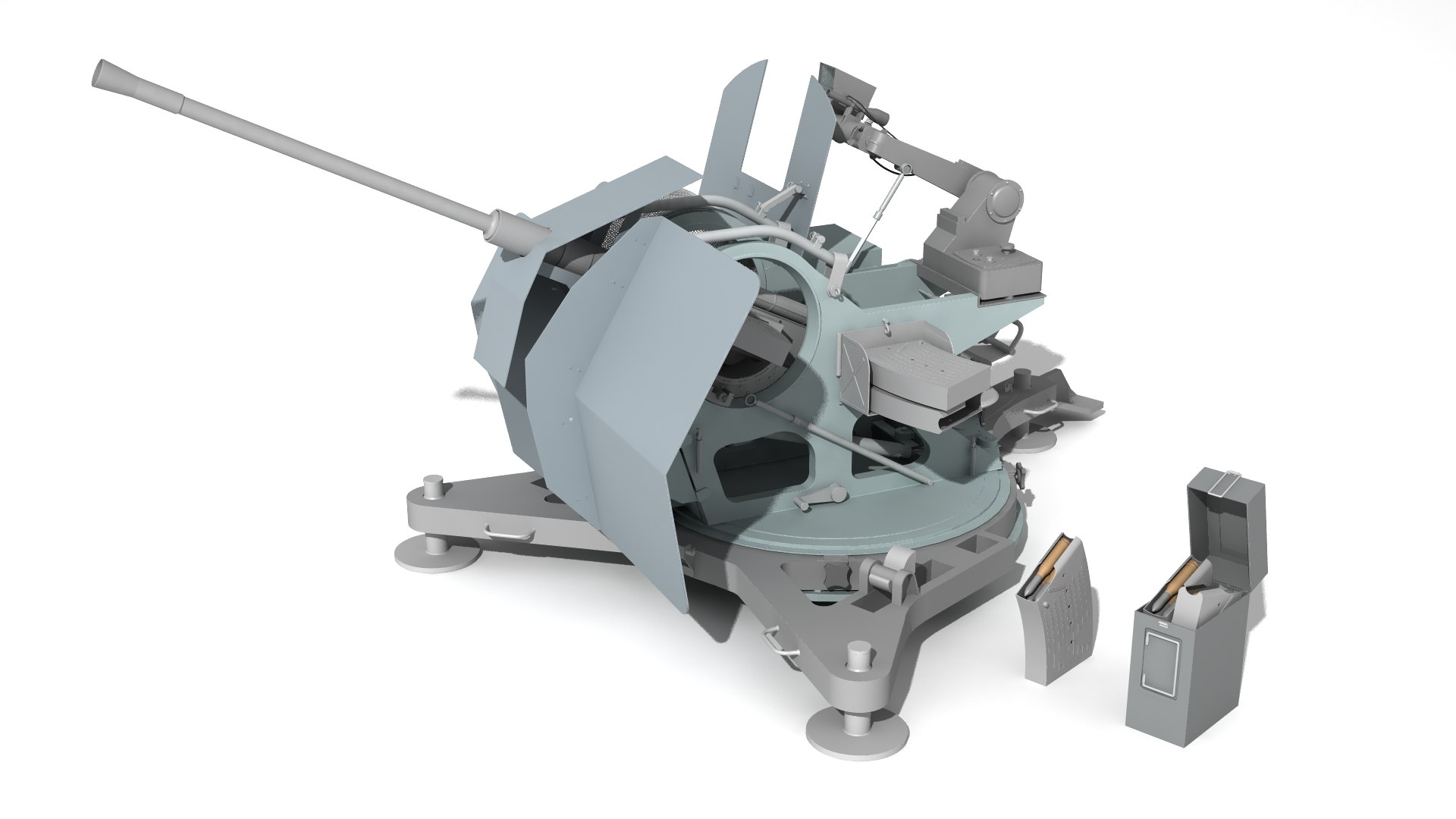 3D Model Flak 38 2 Cm - TurboSquid 1923385