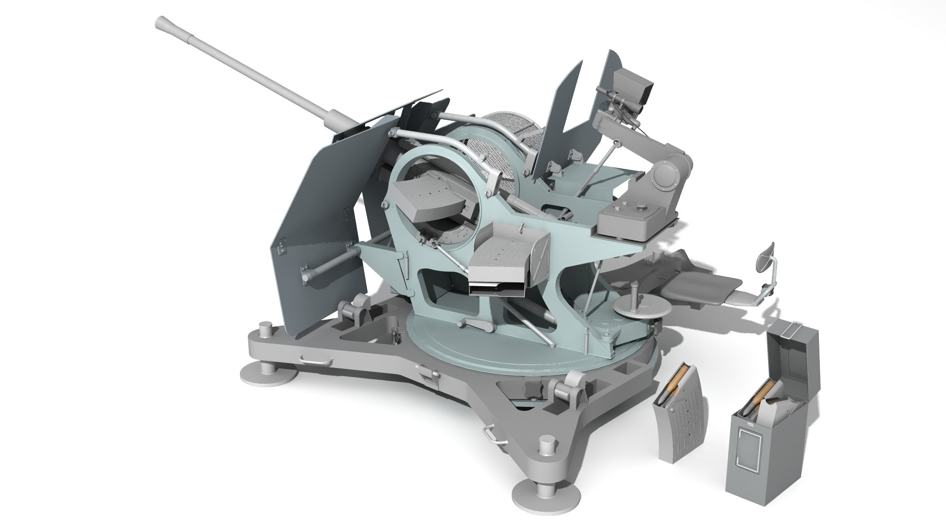 3D Model Flak 38 2 Cm - TurboSquid 1923385